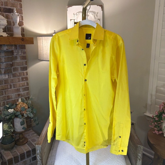 jf j.ferrar | Shirts | Jf Jferrar Yellow Slim Fit Shirt | Poshmark